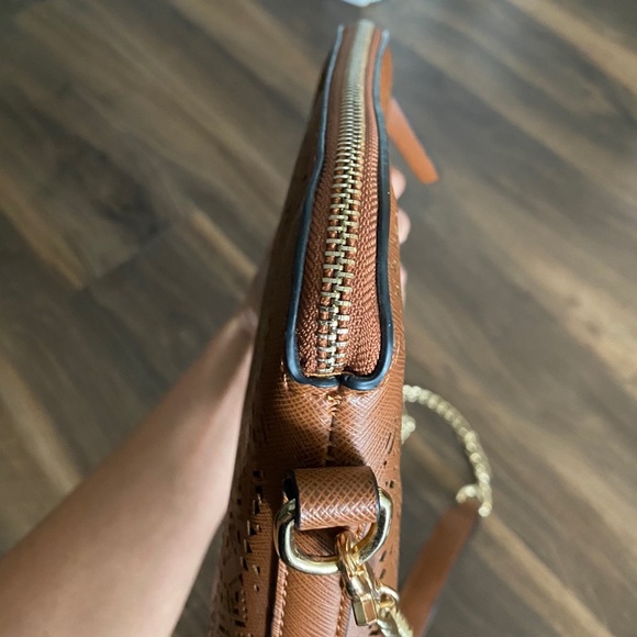 Francesca's Collections | Bags | Brown Eyelet Purse | Poshmark